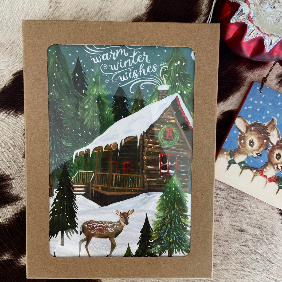 Winter Cabin Christmas Cards Boxed Set – Deer Creek Mercantile