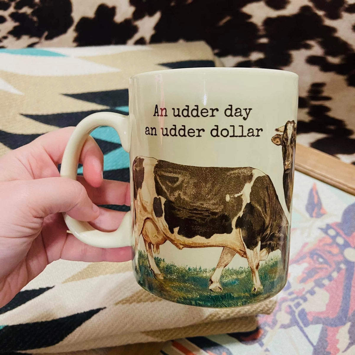 Udder Day Cow Mug – Deer Creek Mercantile