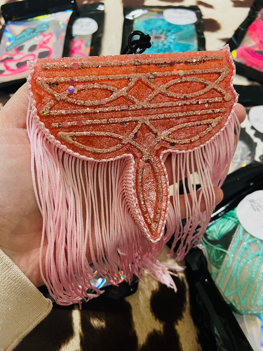Boot Stitch Car Freshie Air Freshener *BLUSH PINK – Deer Creek Mercantile