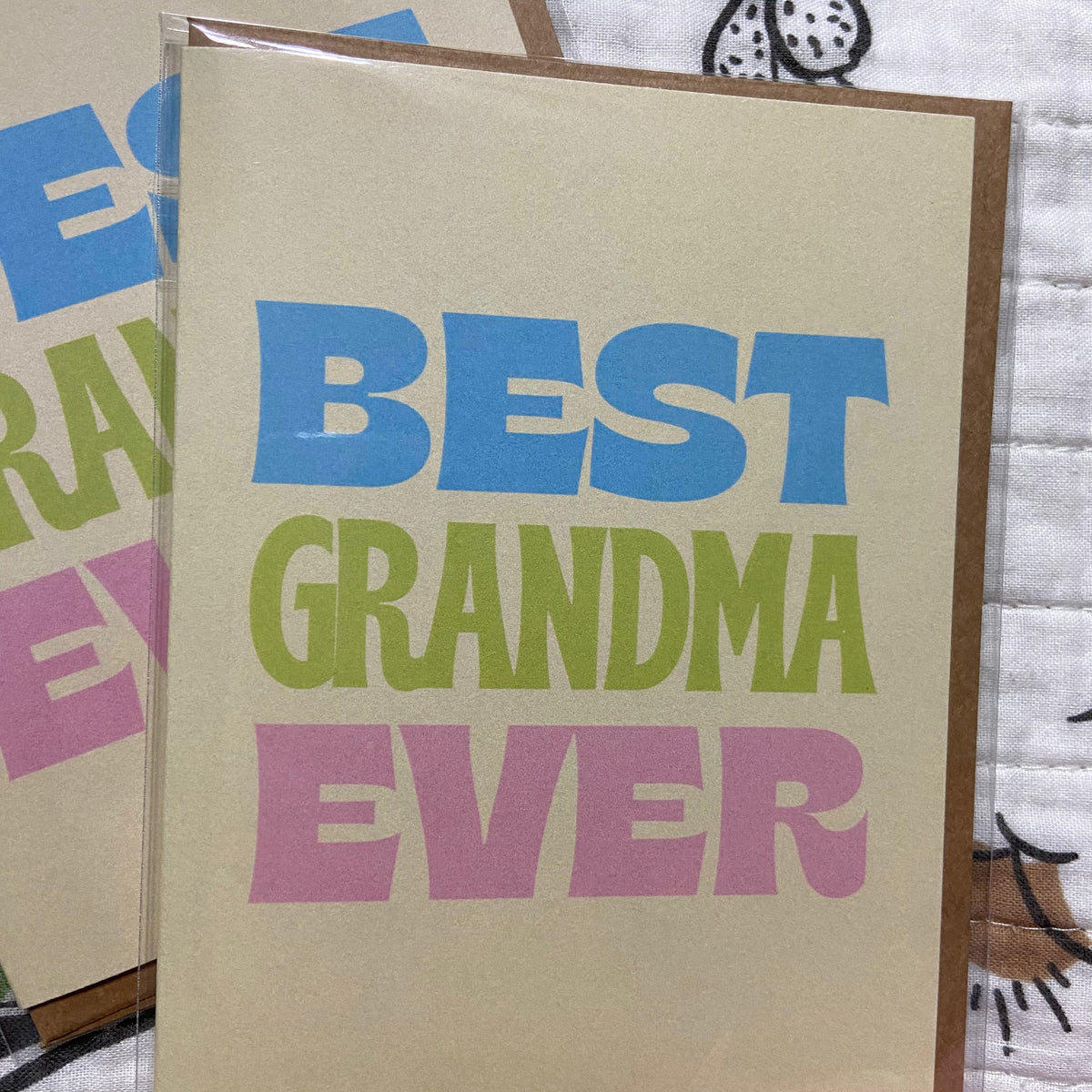 Best Grandma Ever Greeting Card (BM) – Deer Creek Mercantile